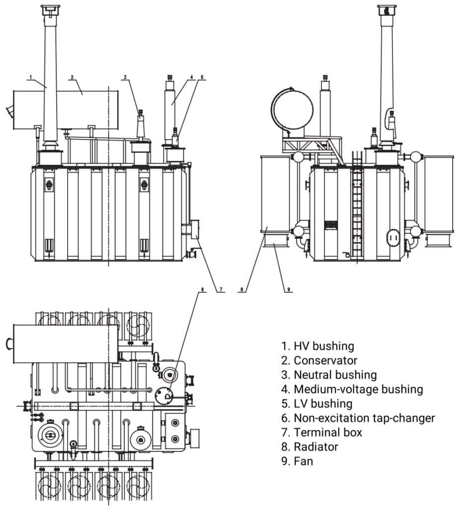 330 kV Oil-immersed Transformer - Taishan Transformer